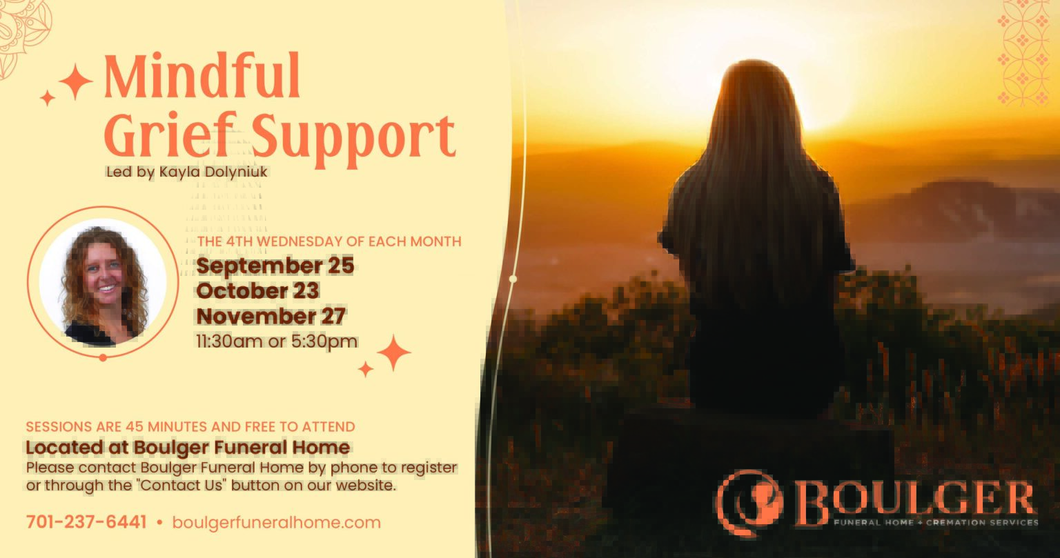 Grief Support Calendar - Boulger Funeral Home